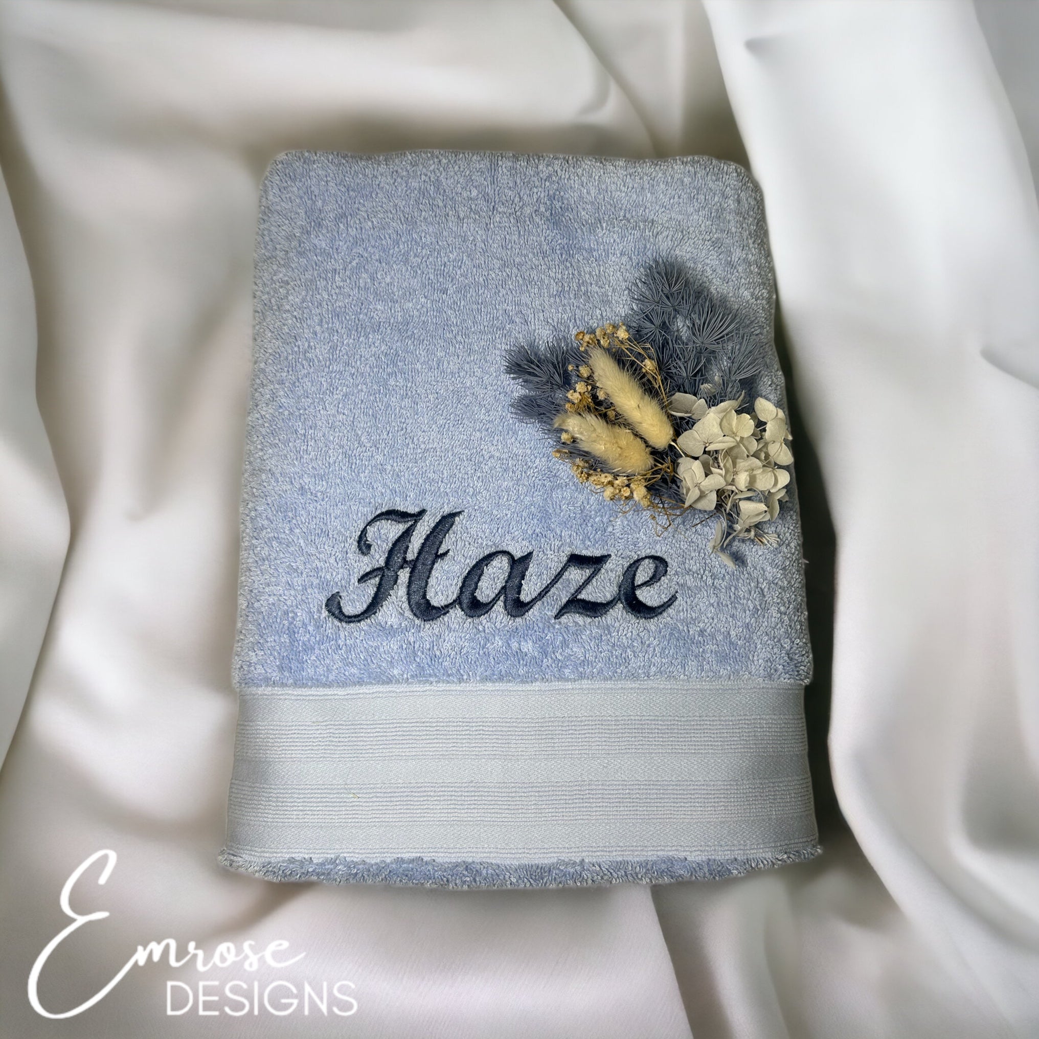 Embroidered Bath Towels – Emrose Designs